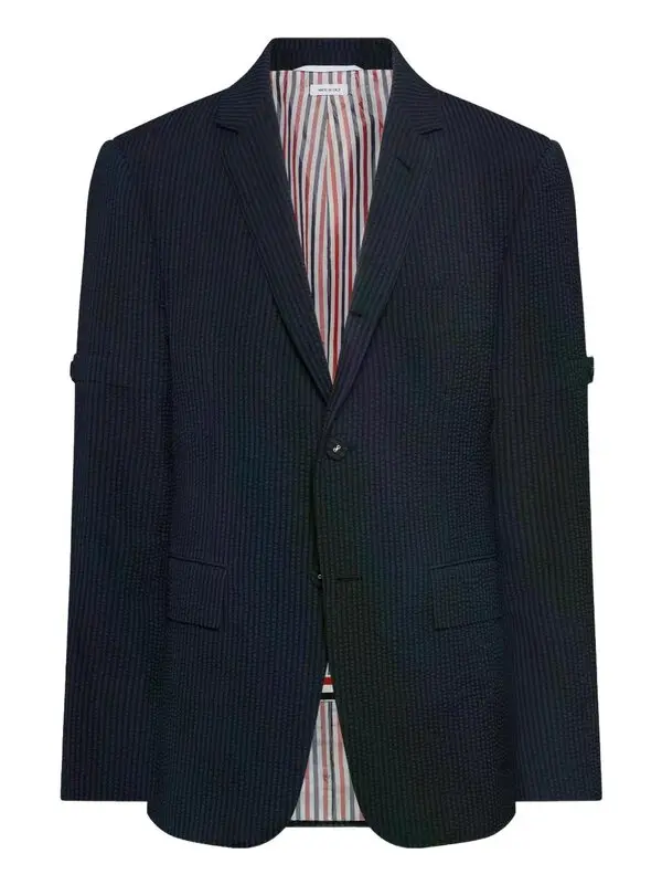Thom Browne Striped Blazer - Blue