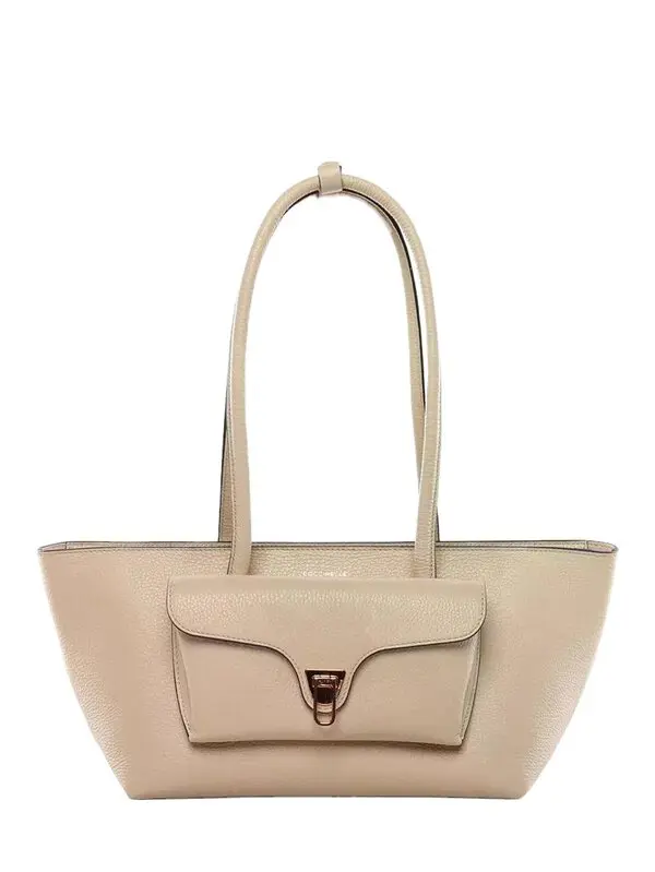 COCCINELLE External-pocket Leather Tote Bag - Neutrals