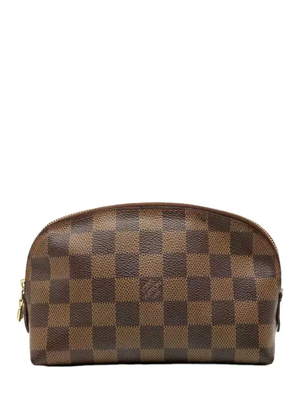 LOUIS VUITTON 2005 Damier Ebene Cosmetic Pm Pouch - Brown