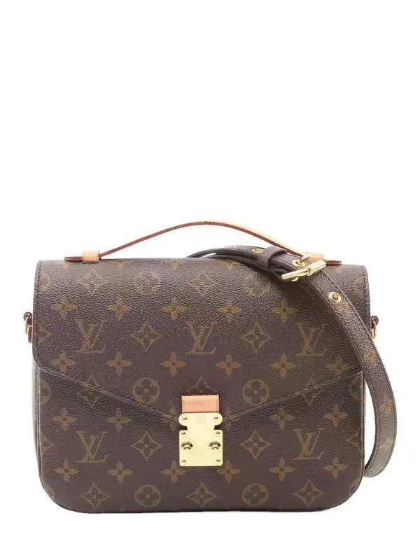 LOUIS VUITTON 2021-2025 Monogram Pochette Metis Satchel - Brown