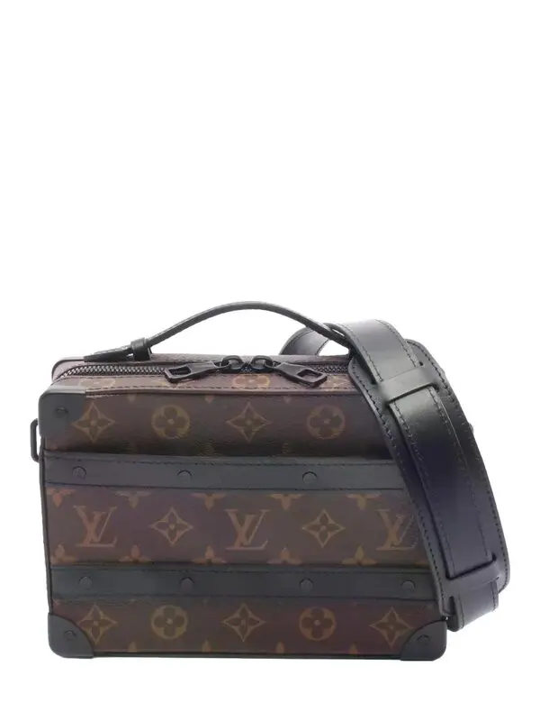 LOUIS VUITTON Monogram Macassar Handle Soft Trunk Satchel 2021-2025 - Brown