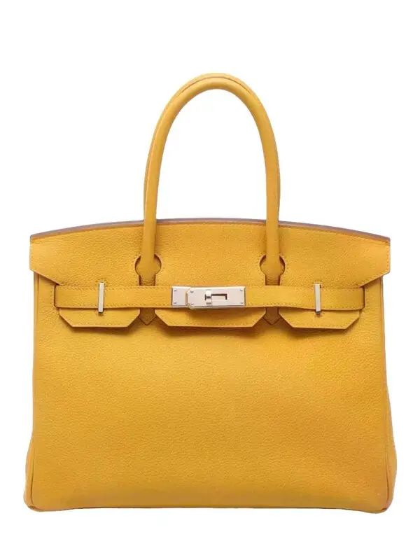 Hermès 2023 Togo Birkin Retourne 30 Handbag - Yellow