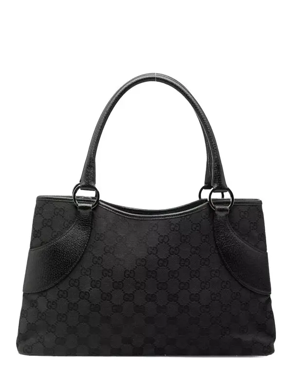 Gucci Gg Canvas Tote Bag - Black