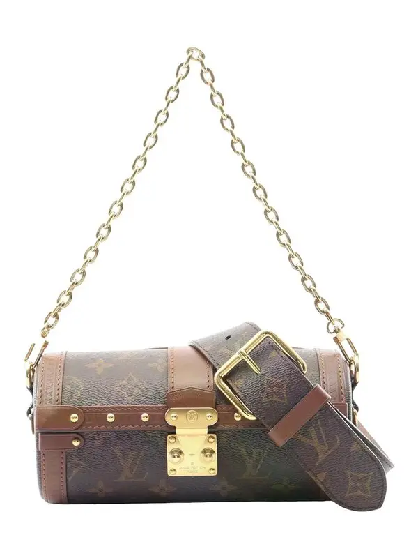 LOUIS VUITTON 2021-2025 Monogram Papillon Trunk Shoulder Bag - Brown