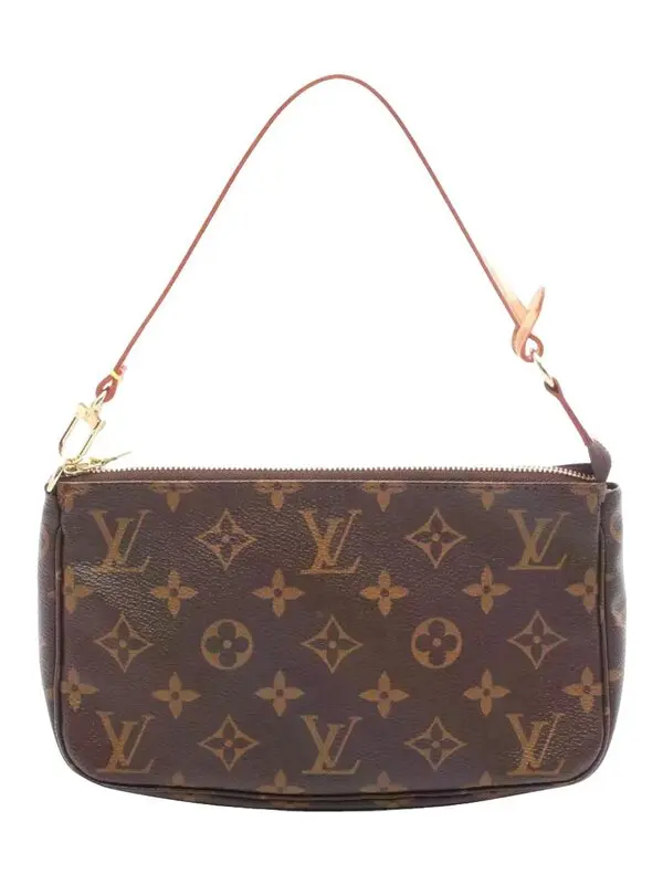 LOUIS VUITTON 2007 Monogram Pochette Accessoires Handbag - Brown