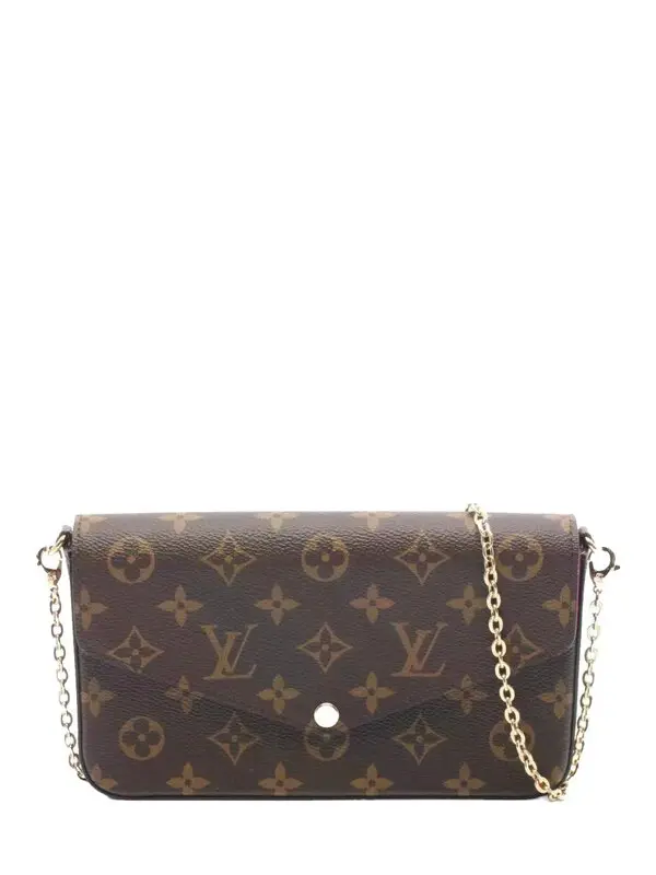 LOUIS VUITTON 2010-2025 Monogram Pochette Felicie - Brown