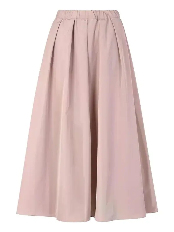 Max Mara Plated A-line Midi Skirt - Pink
