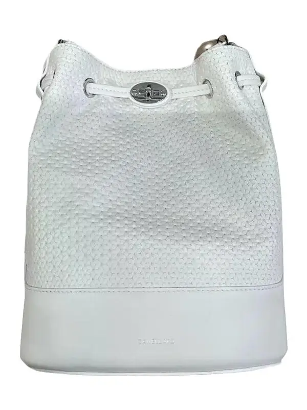 ZANELLATO Small Monda Leather Bucket Bag - White