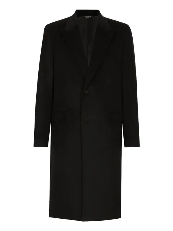 Dolce & Gabbana Cashmere Coat - Black
