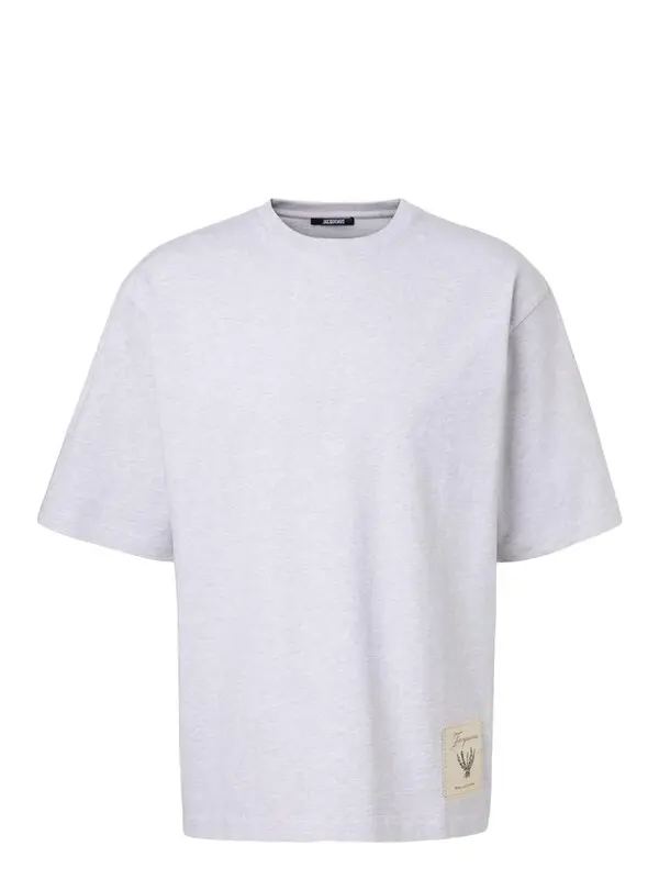Jacquemus Oversized Logo Cotton Jersey T-shirt - Grey