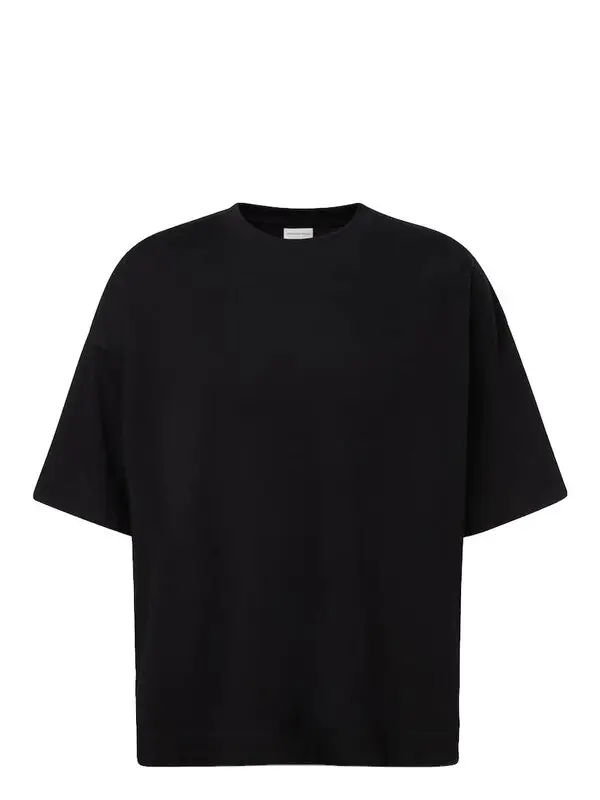 Dries Van Noten Oversized Cotton Jersey T-shirt - Black
