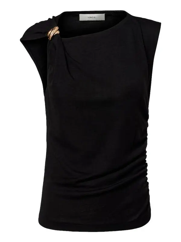 Vince Wool-blend Top - Black