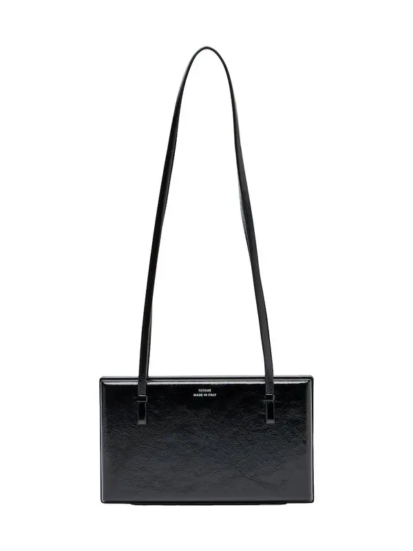 TOTEME Cocktail Leather Shoulder Bag - Black