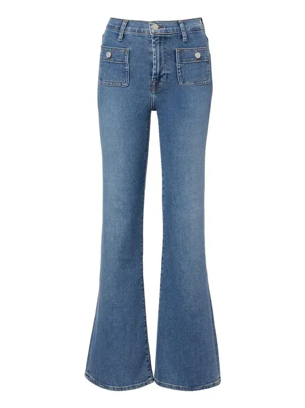 7 For All Mankind Modern Dojo Flared Jeans - Blue