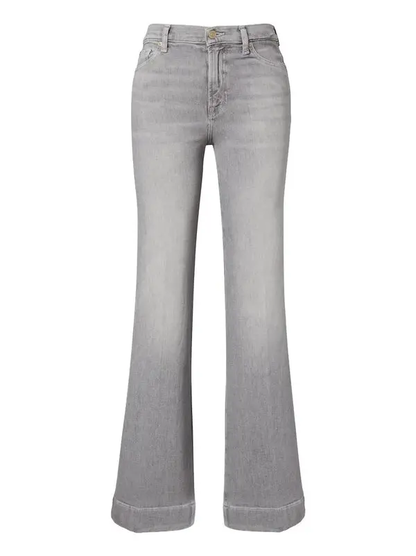 7 For All Mankind Modern Dojo Flared Jeans - Grey