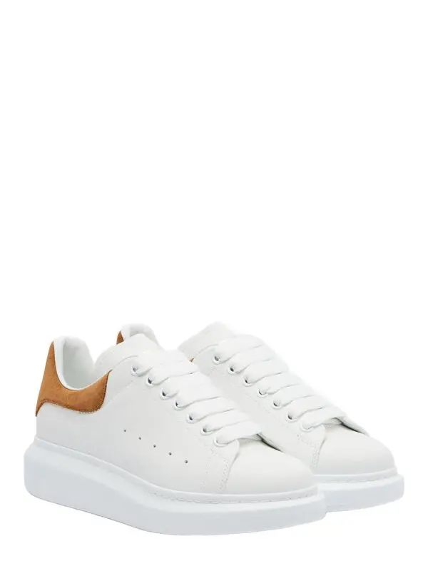 Alexander McQueen Oversized Leather Sneakers - White