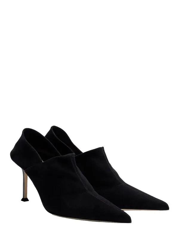 CHRISTEN Helix 75 Suede Pumps - Black
