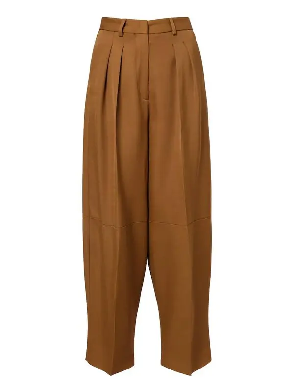 Altuzarra Dash Cropped Barrel-leg Pants - Brown
