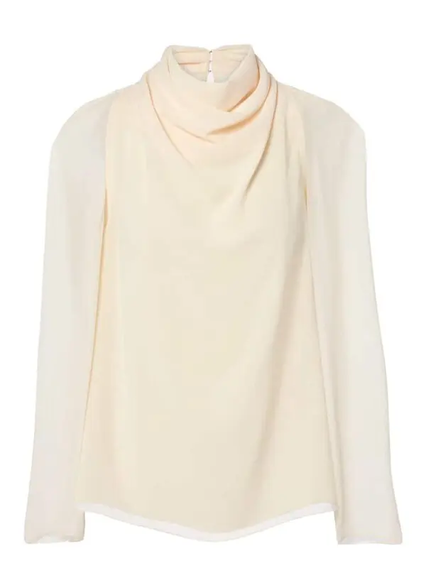 Altuzarra Cara Draped Top - White