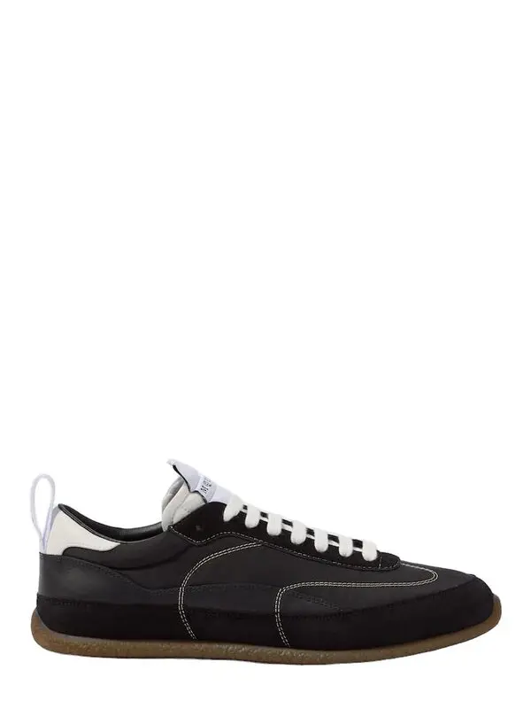 Alexander McQueen Suede-trimmed Leather Sneakers - Black