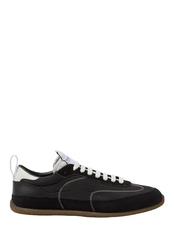 Alexander McQueen Suede-trimmed Leather Sneakers - Black