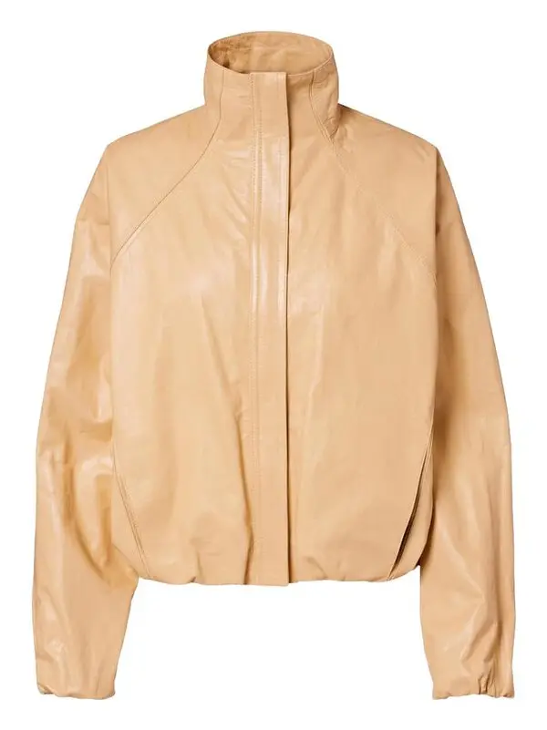 Alaïa Leather Jacket - Beige