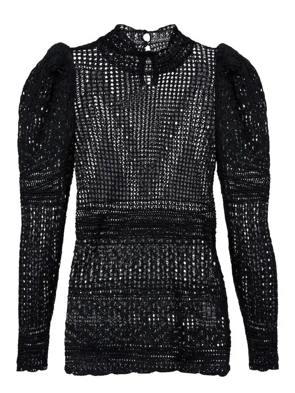 Isabel Marant Dahara Open-knit Sweater - Black