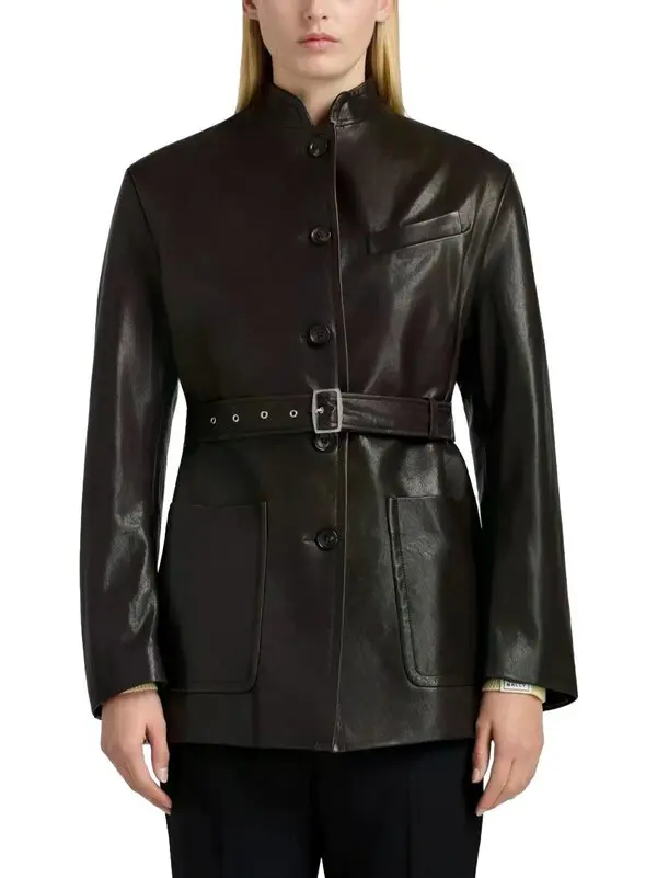 Bally Leather Jacket - Brown
