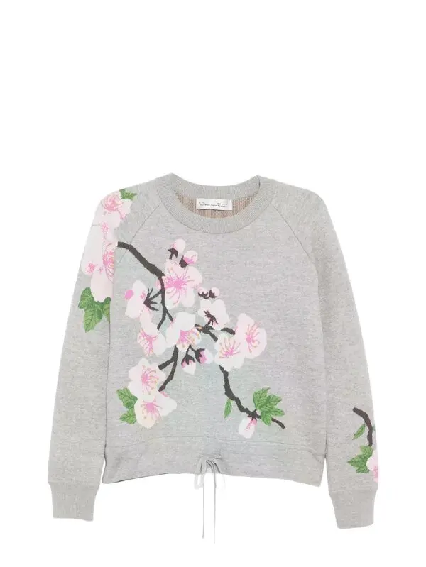 Oscar De La Renta Graphic Print Sweatshirt - Grey