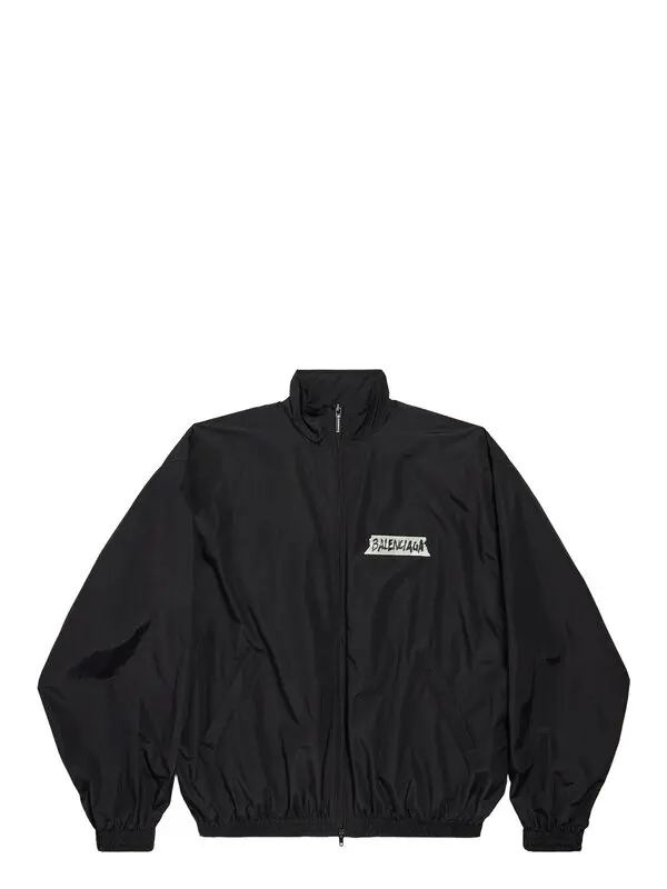 Balenciaga Masking Tape Tracksuit Jacket - Black