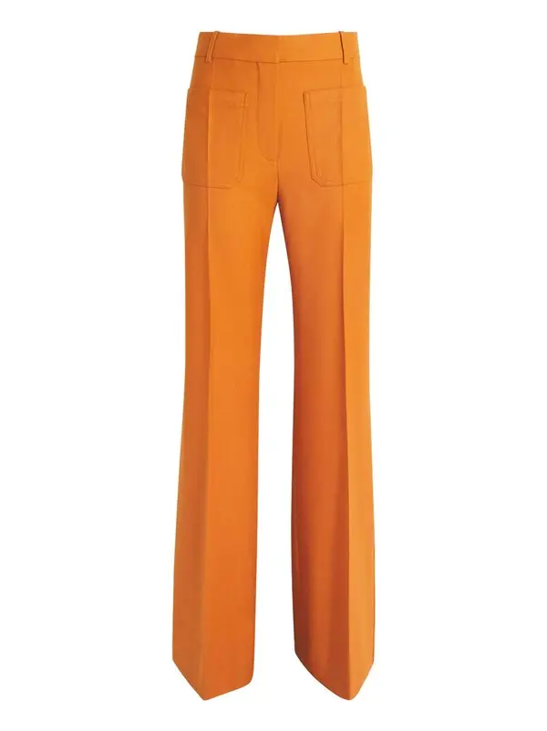 Victoria Beckham Alina Wide-leg Trousers - Orange
