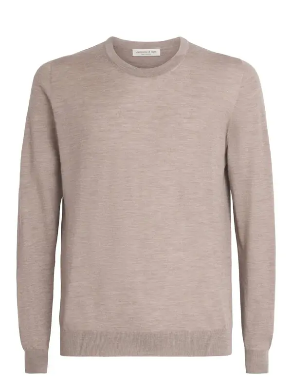 Johnstons Of Elgin Cashmere Fin Sweater - Beige