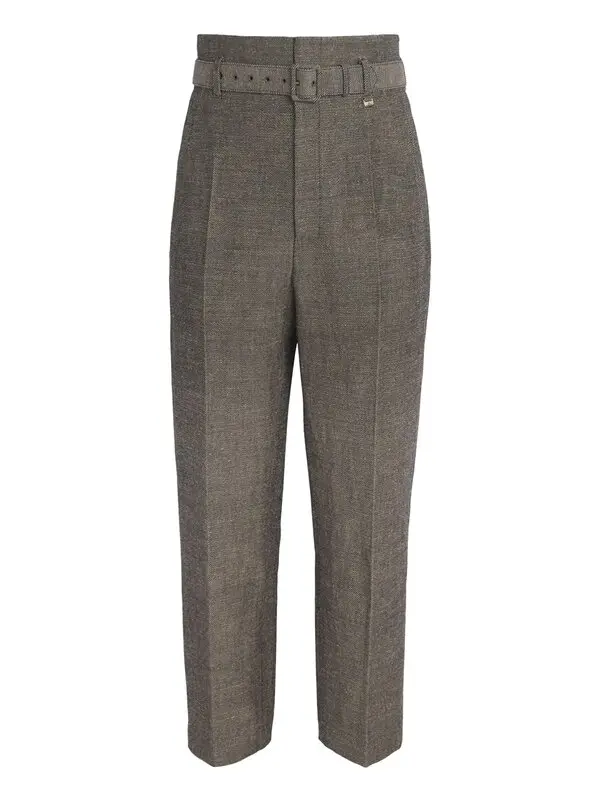 VIVIENNE WESTWOOD Wool Corset-detail Trousers - Beige