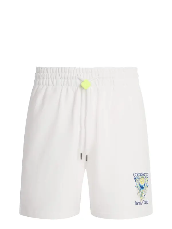 Casablanca Tennis Club Icon Sweatshorts - White