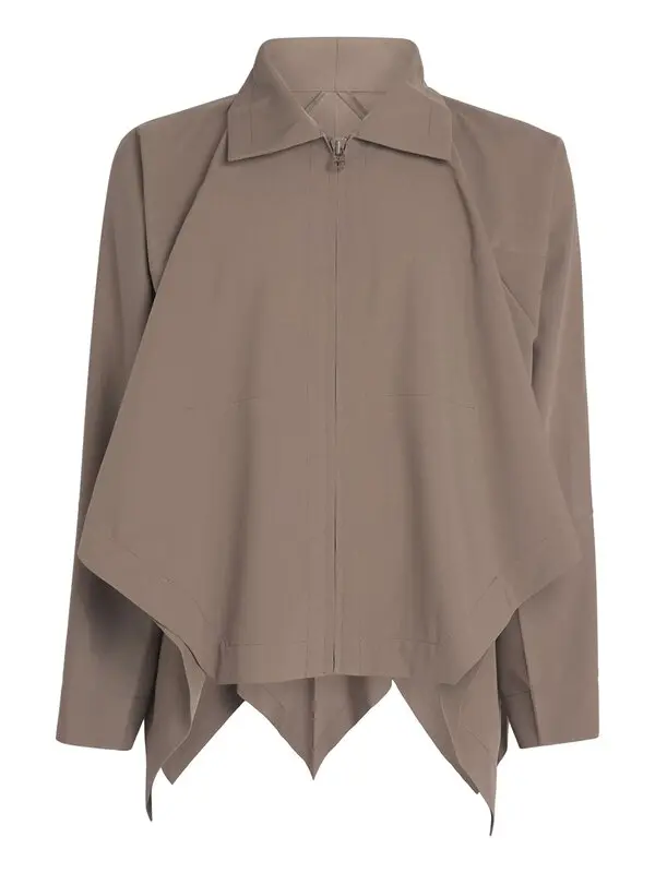Issey Miyake Hybrid Flat Drape Jacket - Grey