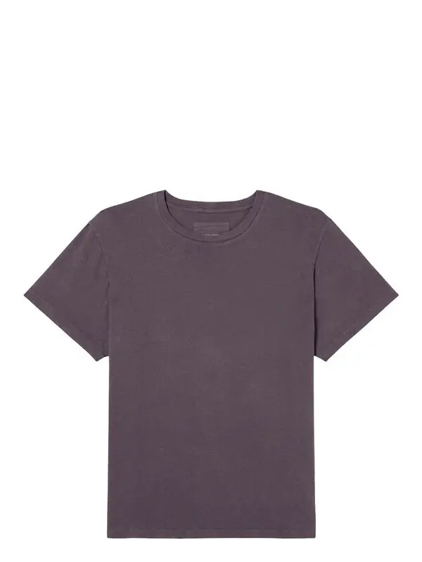 NILI LOTAN Bradley Cotton-jersey T-shirt - Gray