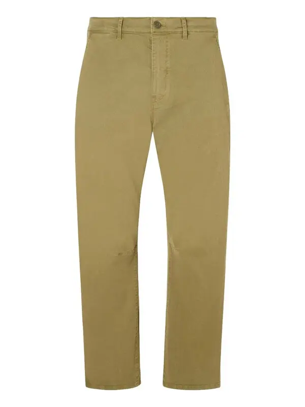 NILI LOTAN Carpenter Straight-leg Cropped Trousers - Green