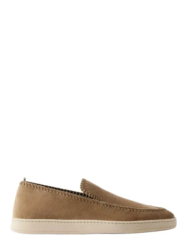 Officine Creative Herbie Suede Loafers - Taupe