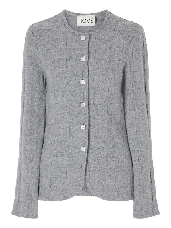Tove Uma Cashmere Cardigan - Gray