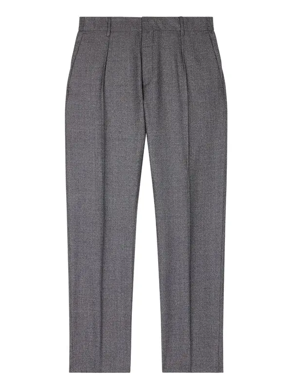 Paul Smith Tapered-fit Check Trousers - Blue