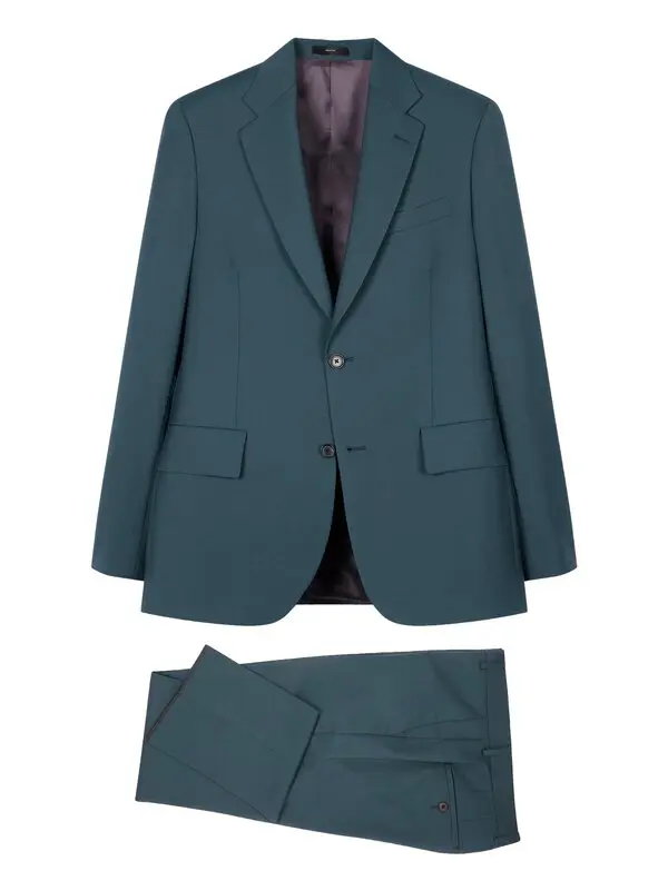 Paul Smith The Brierley Teal Wool-mohair Suit - Blue