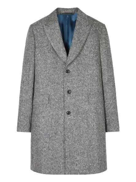 Paul Smith Flecked Wool Epsom Coat - Grey
