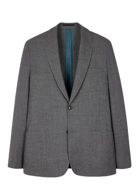 Paul Smith Wool Unlined Patch-pocket Blazer - Grey