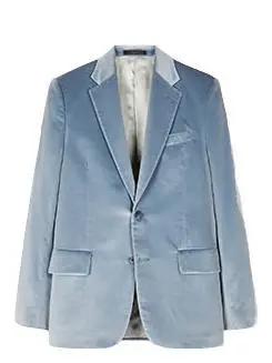 Paul Smith The Brierley Sky Velvet Blazer - Blue