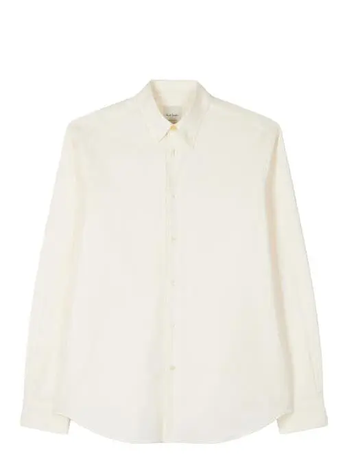 Paul Smith Classic-fit Cream Oxford Cotton Button-down Shirt - White