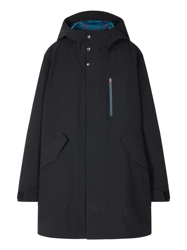 Paul Smith Three-layer Taped Seam Parka - Blue