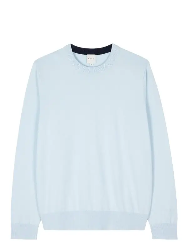 Paul Smith Light Organic Cotton Knitted Sweater - Blue