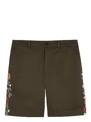 Paul Smith Embroidered Paisley Shorts - Green
