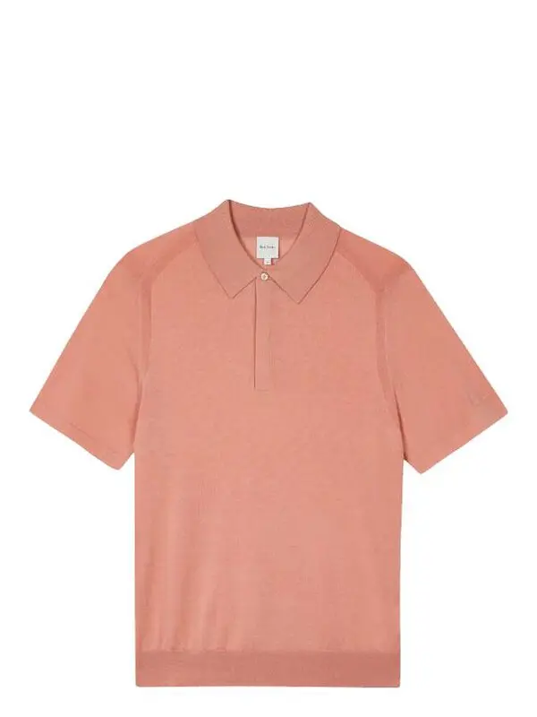 Paul Smith Light Merino Wool Polo Shirt - Pink