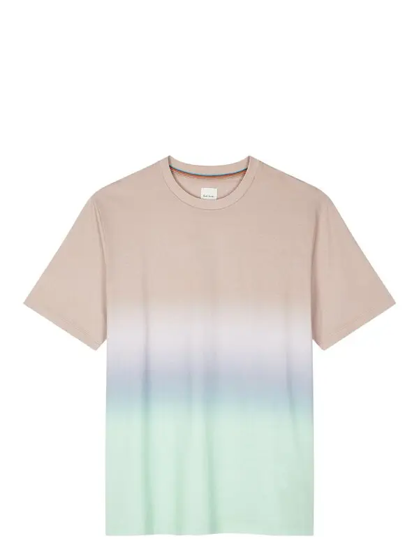Paul Smith Mauve 'hazy Stripe' Print T-shirt - Purple